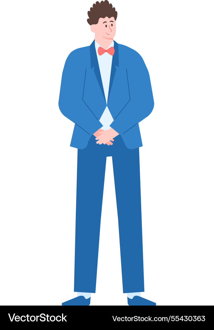 Full length of a confident Royalty Free Vector Image