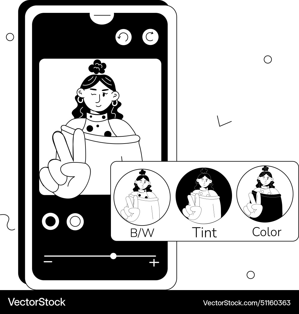 Photo editing Royalty Free Vector Image - VectorStock