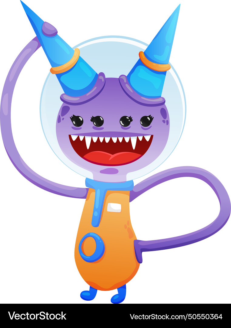 Cartoon alien Royalty Free Vector Image - VectorStock