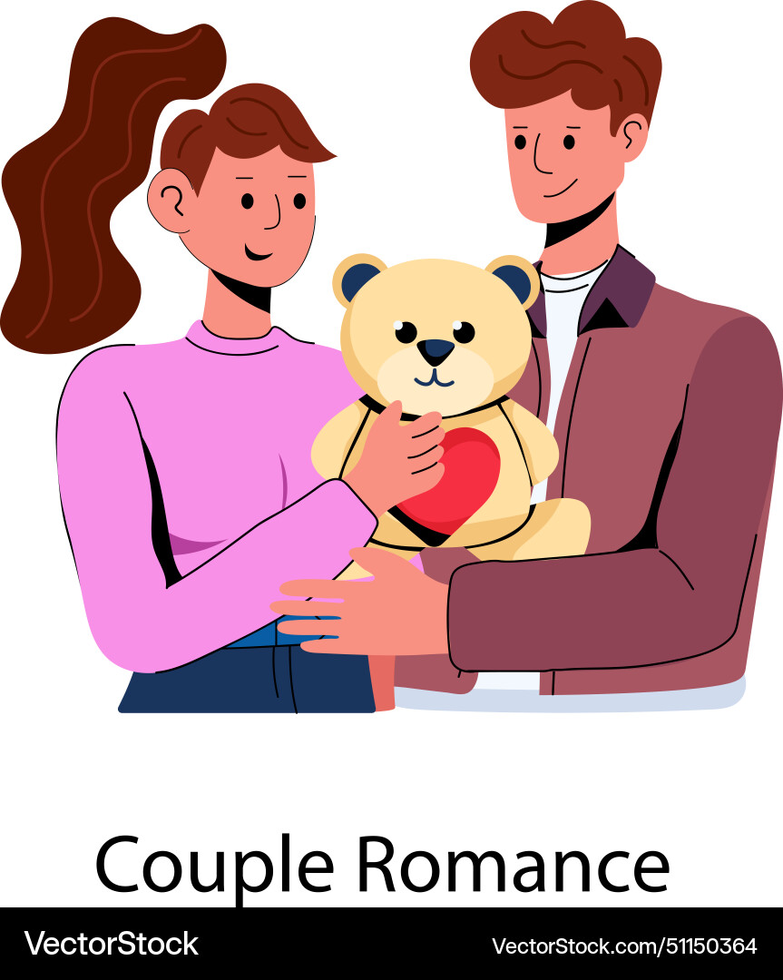 Couple romance Royalty Free Vector Image - VectorStock