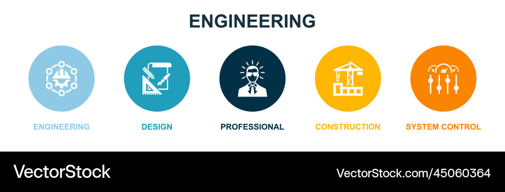Engineering design professional construction Vector Image