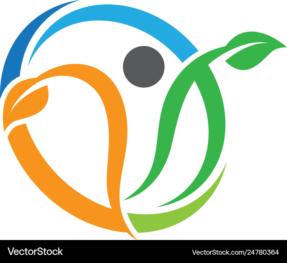 Healthy life logo Royalty Free Vector Image - VectorStock