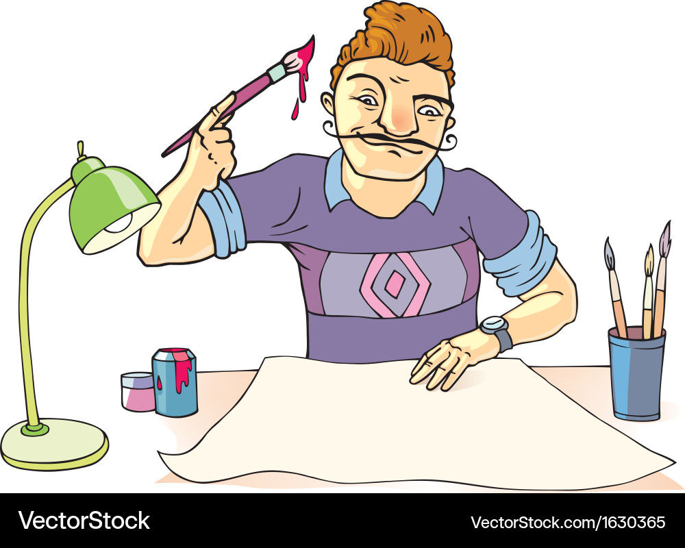 Artist Royalty Free Vector Image - VectorStock