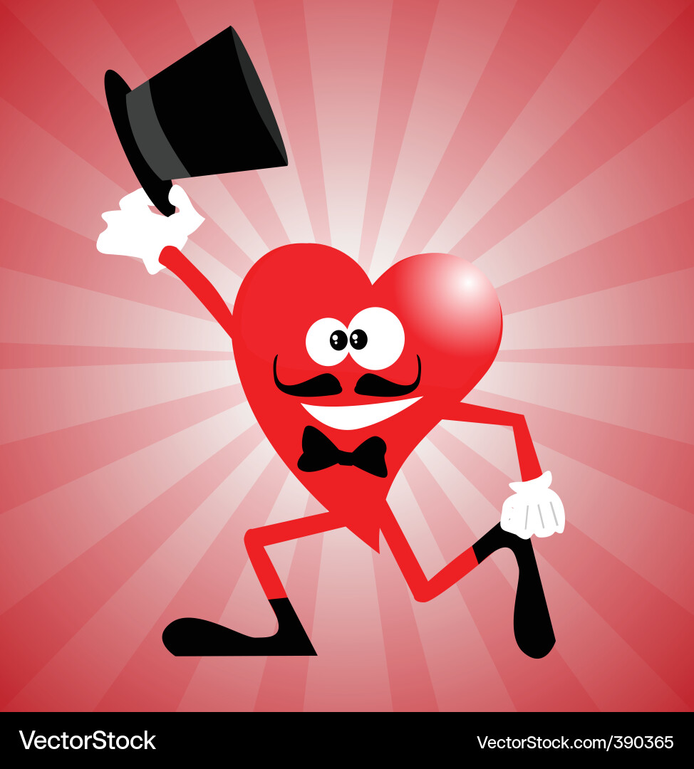 Cartoon heart Royalty Free Vector Image - VectorStock