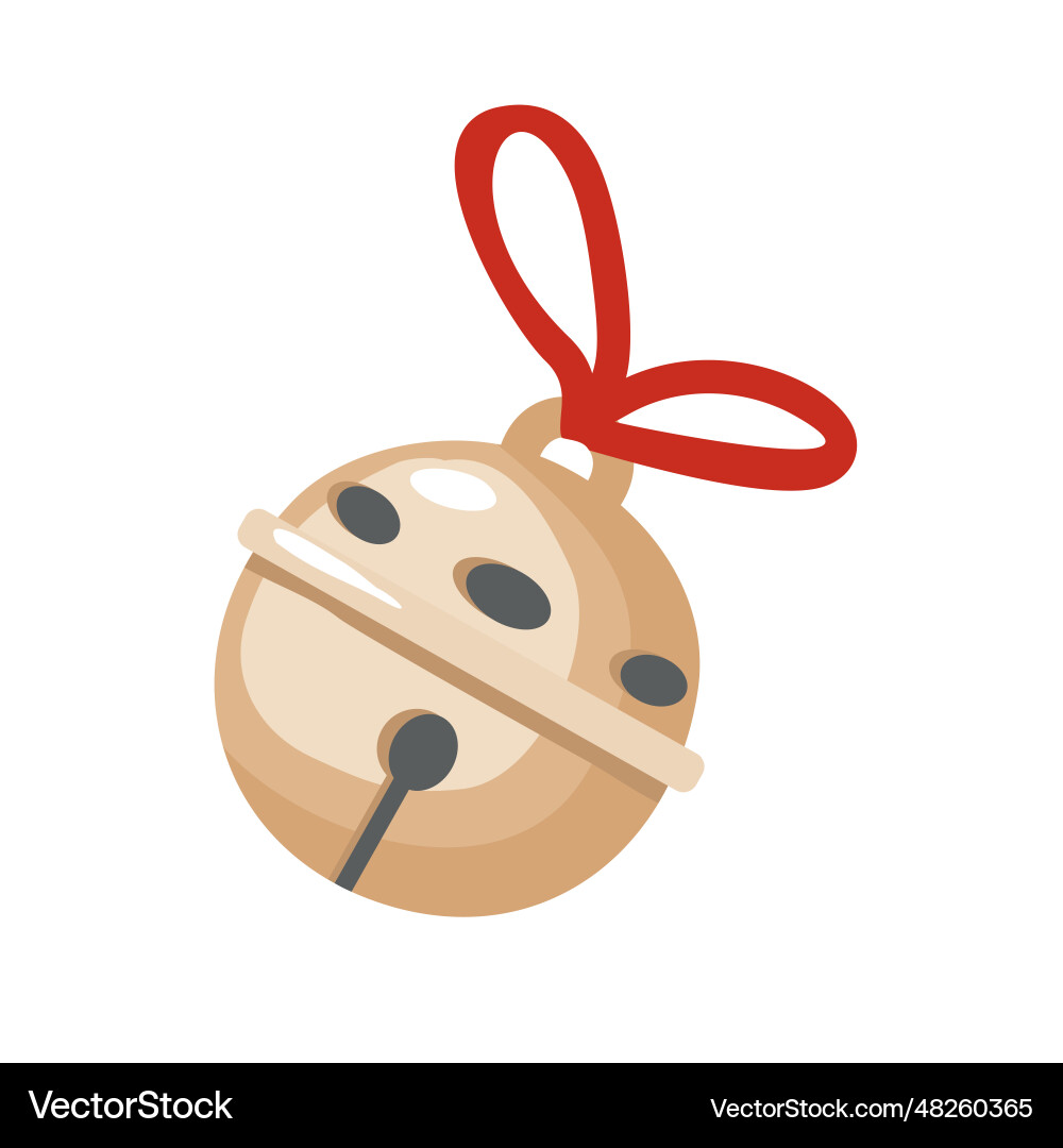 Christmas bell Royalty Free Vector Image - VectorStock