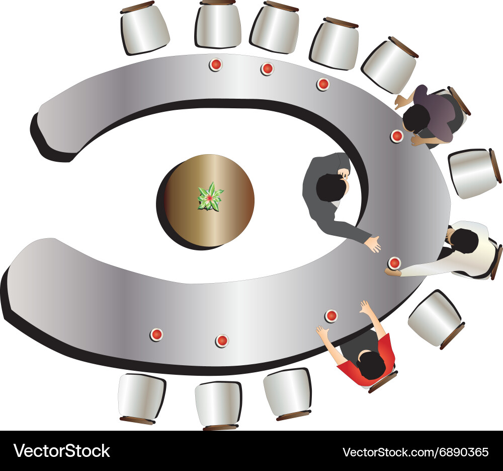 Counter Bar Top View Set 1 für Innenraum Vektorbild