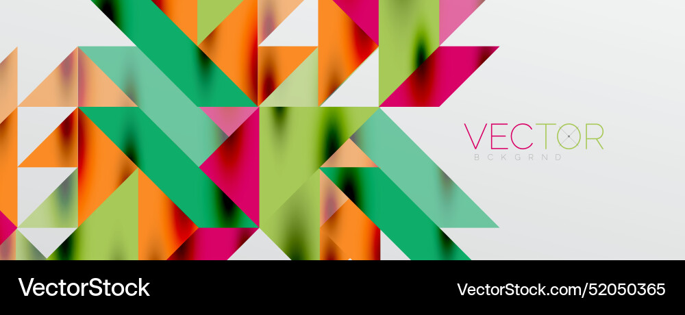 Tech minimal overlapping triangle shapes elements Vector Image