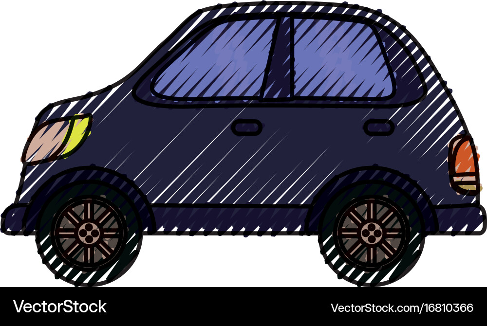Car vehicle isolated Royalty Free Vector Image