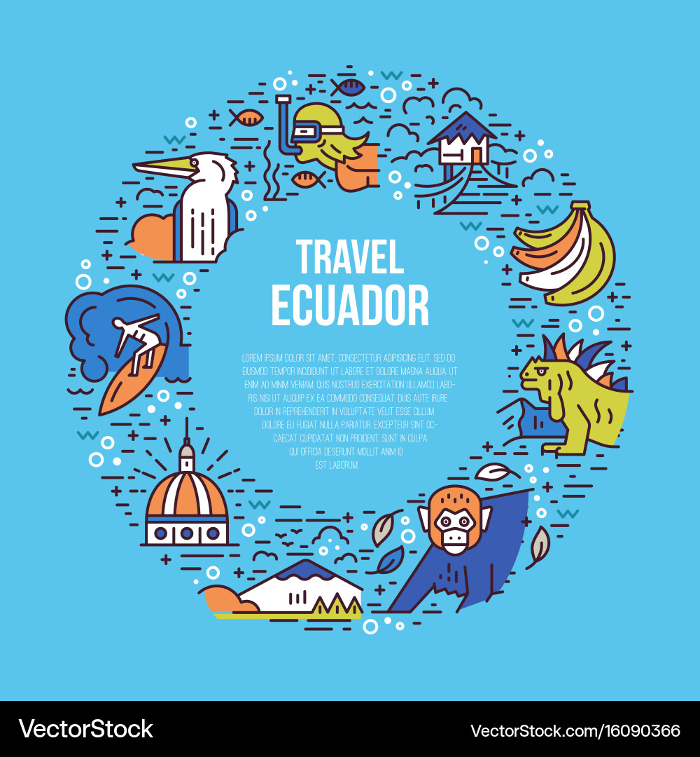 Ecuador Royalty Free Vector Image - VectorStock