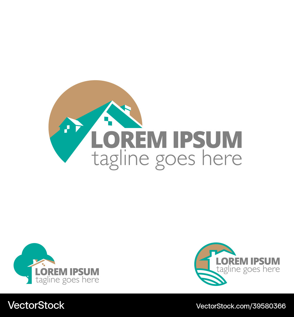 House and property emblem symbol Royalty Free Vector Image