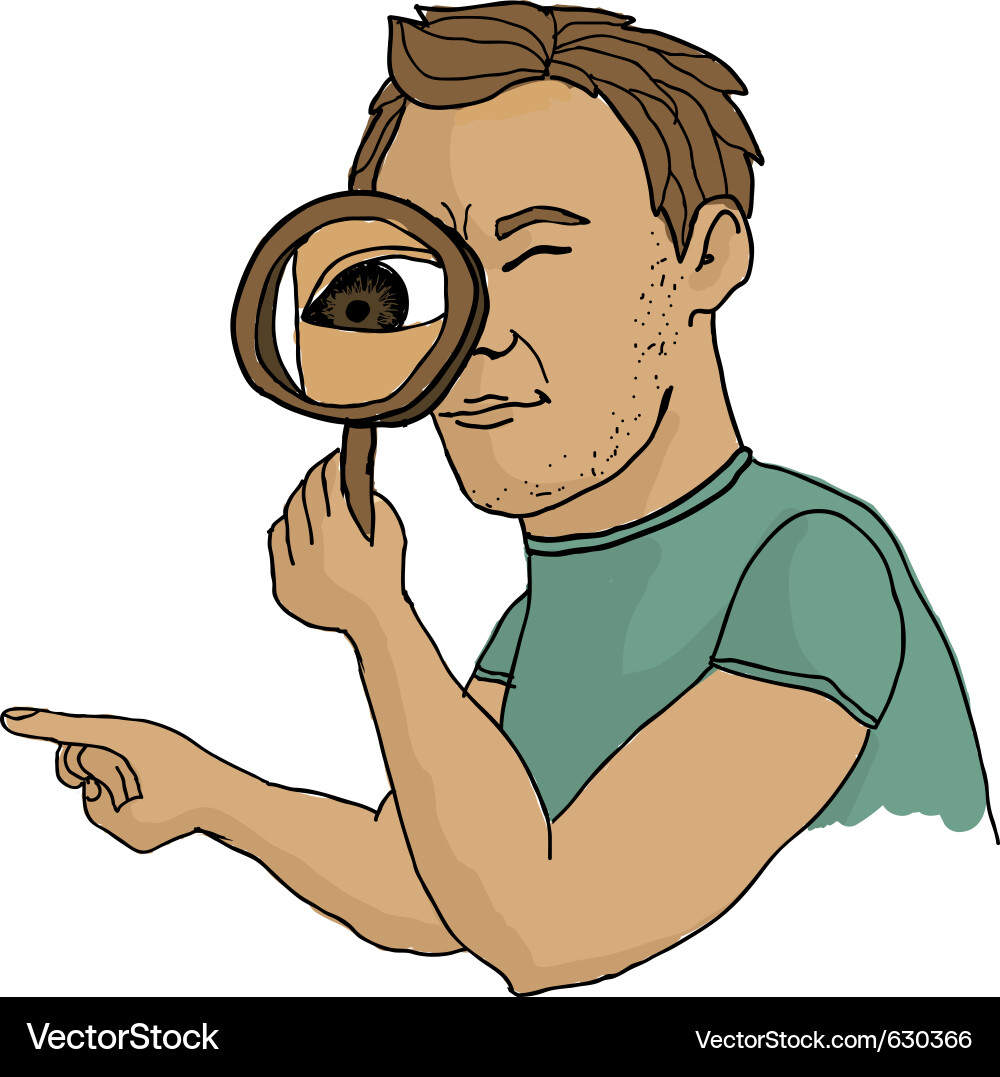 Man seeking Royalty Free Vector Image - VectorStock