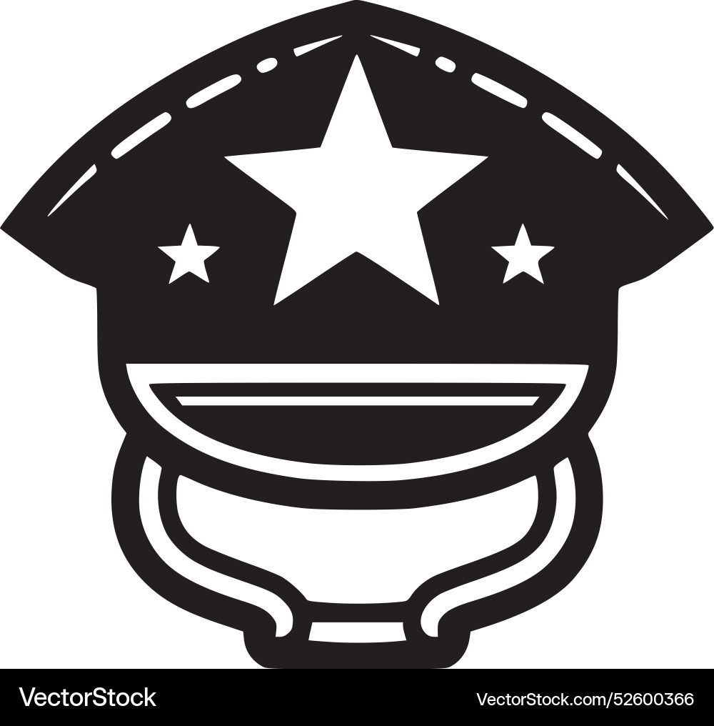 Military - minimalist and simple silhouette Vector Image