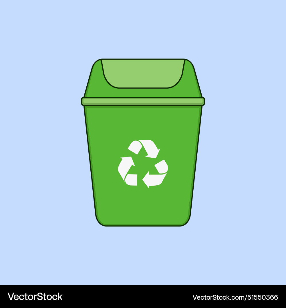 Recycle bin icon garbage Royalty Free Vector Image