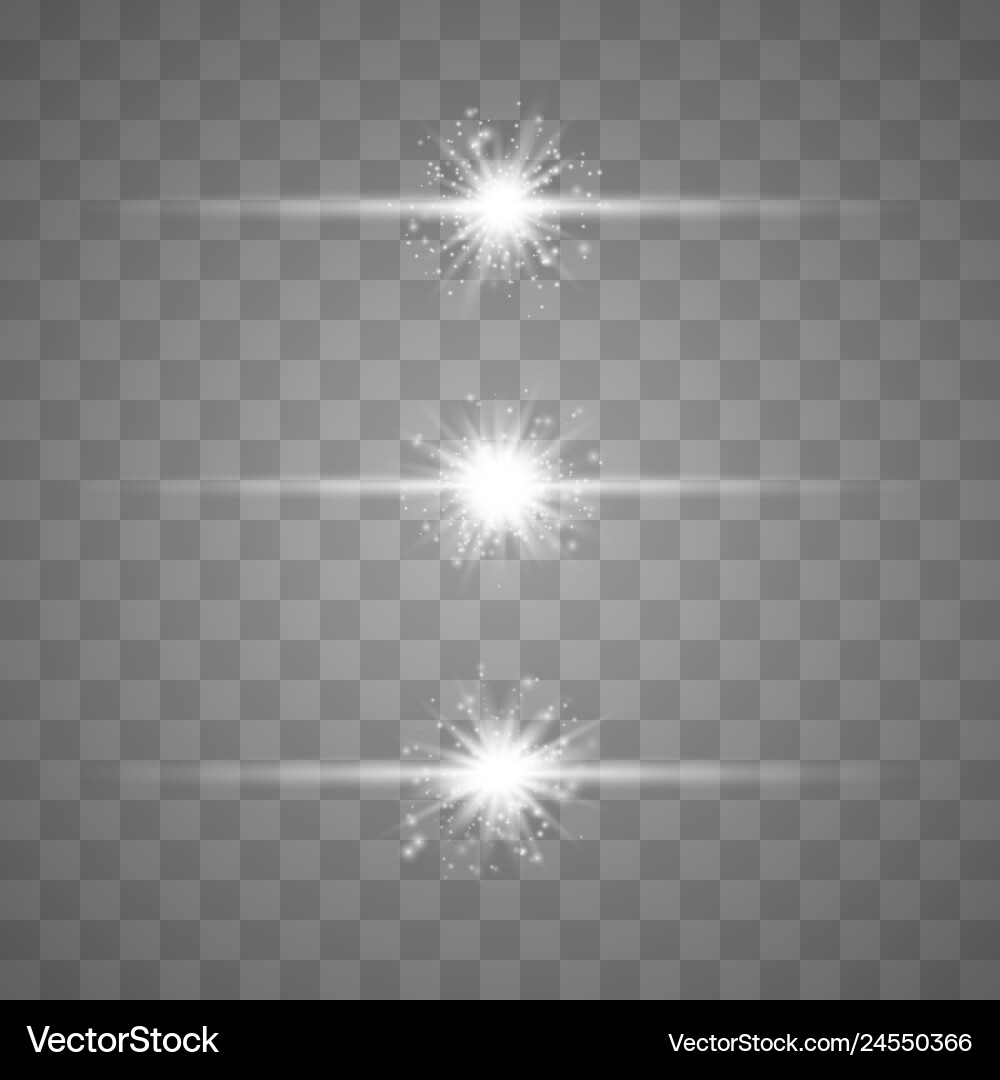 Set of light effects Royalty Free Vector Image