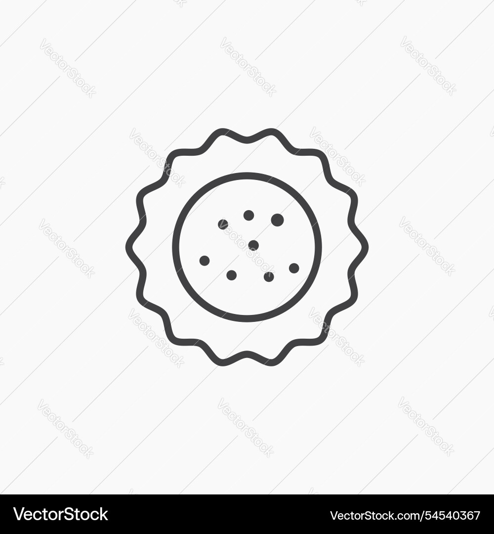 Biscuit icon Royalty Free Vector Image - VectorStock