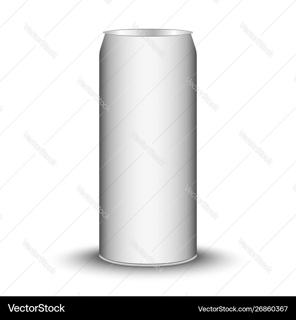 Blank beer can Royalty Free Vector Image - VectorStock