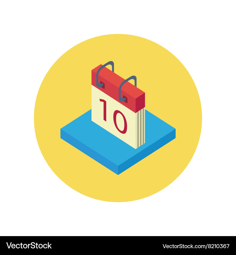 Calendar app icon Royalty Free Vector Image - VectorStock