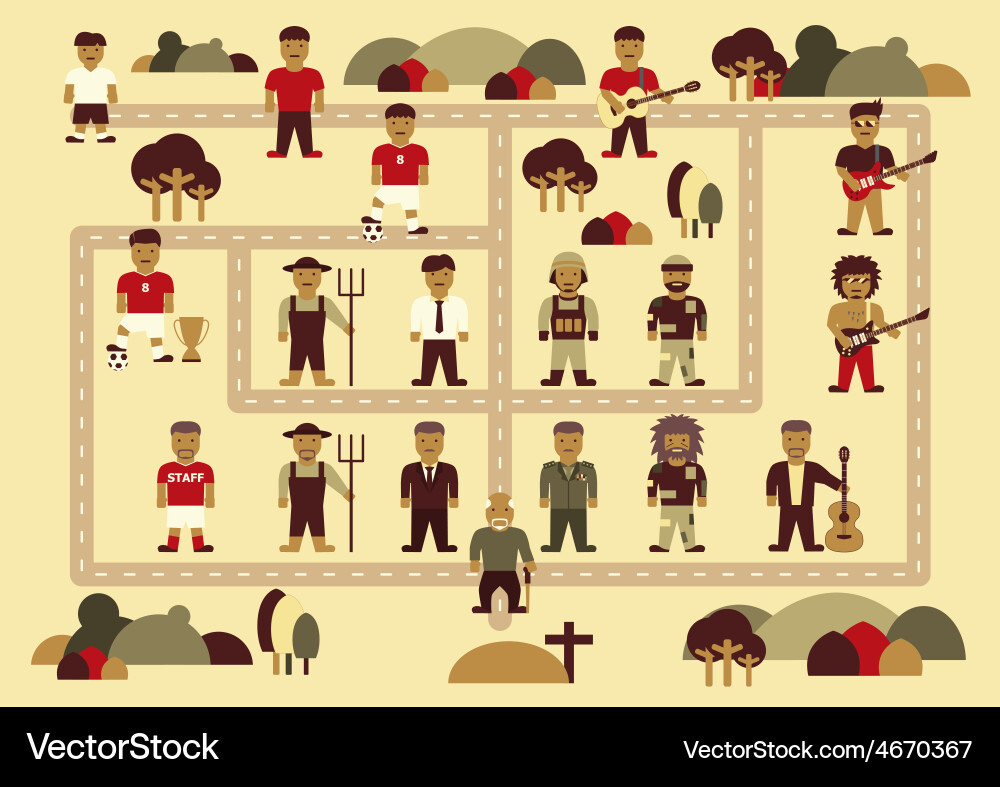 Road of life Royalty Free Vector Image - VectorStock