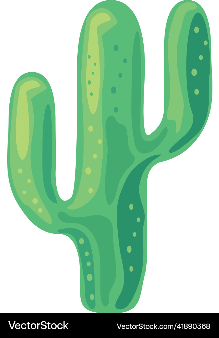 Cactus plant cartoon Royalty Free Vector Image