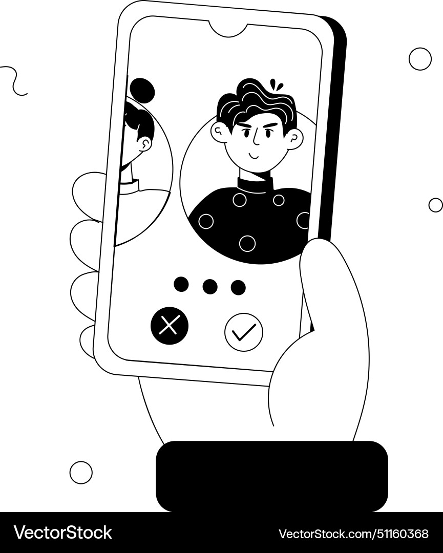 Friend request Royalty Free Vector Image - VectorStock