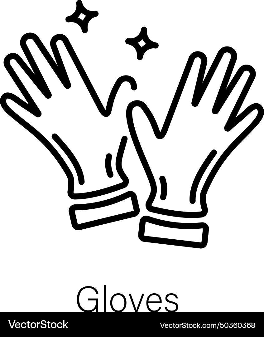 Gloves Royalty Free Vector Image - VectorStock