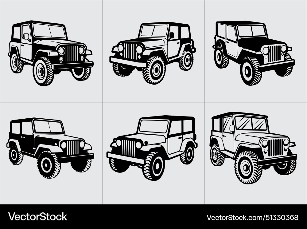 Jeep car Royalty Free Vector Image - VectorStock