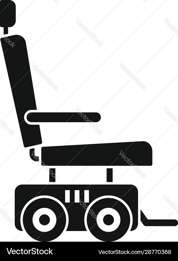 Motor power wheelchair icon simple style Vector Image