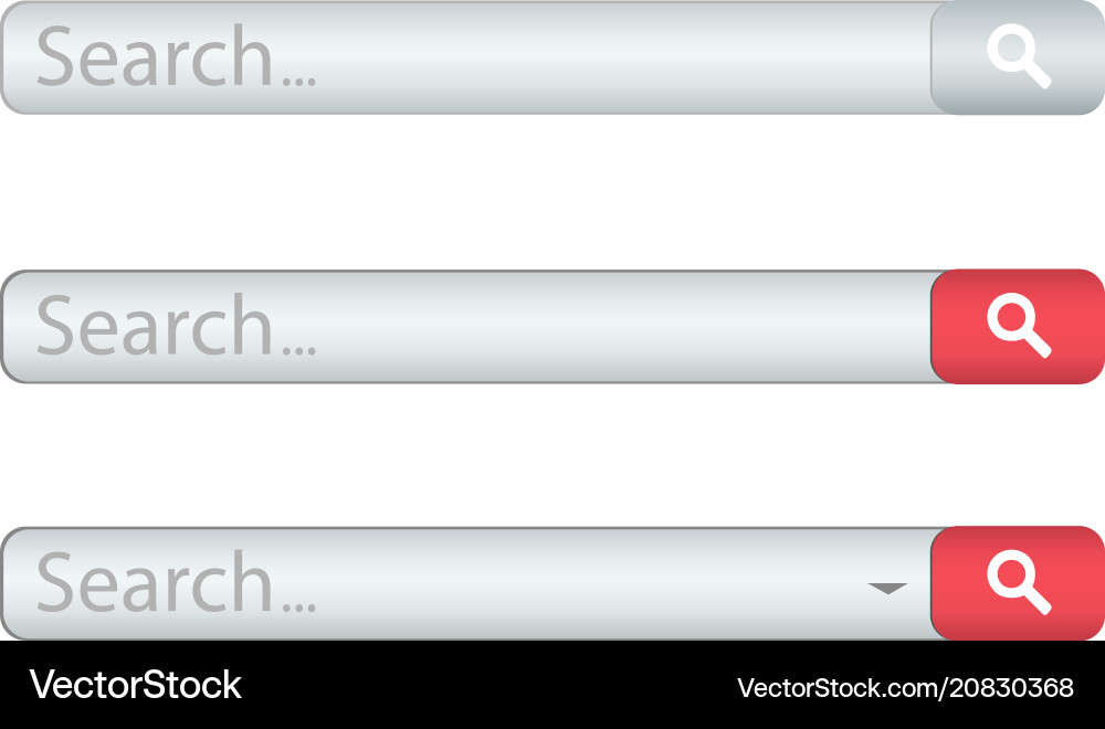 Search bar isolated on white background Royalty Free Vector