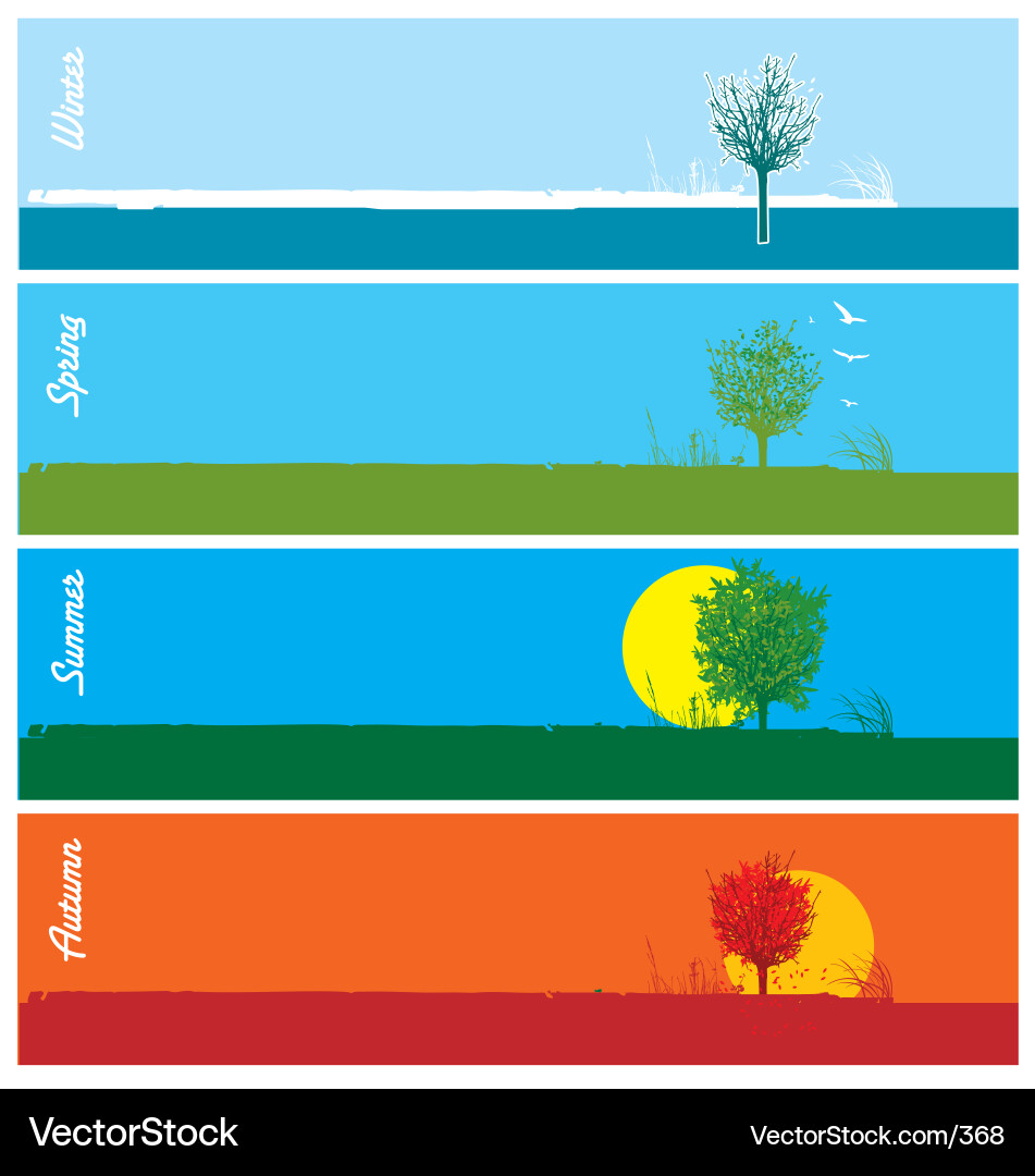 Seasons Royalty Free Vector Image - VectorStock