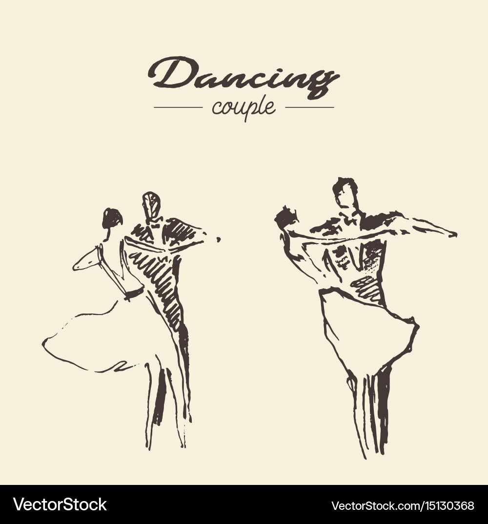 Ballroom Dance Sketch Vector Images (over 250)
