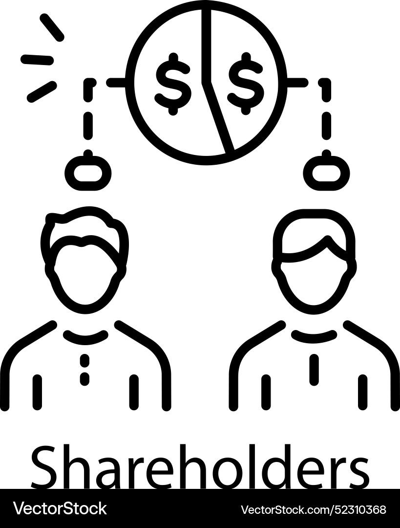Shareholders Royalty Free Vector Image - VectorStock