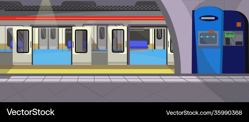 Underground stop Royalty Free Vector Image - VectorStock