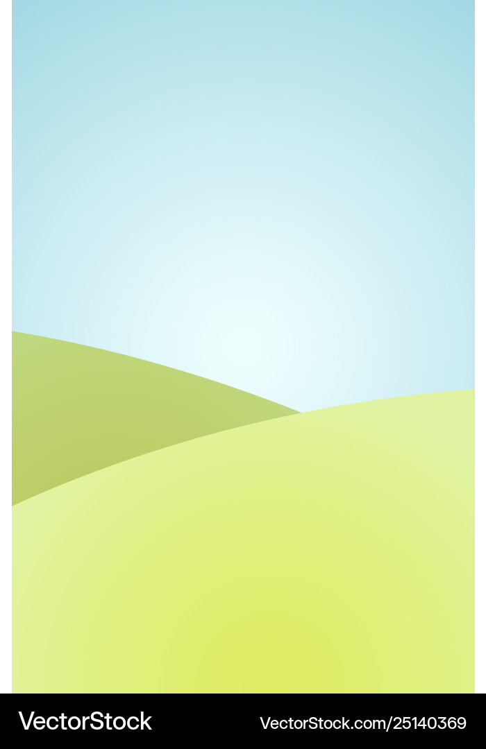 Cartoon landscape summer grass field background Vector Image