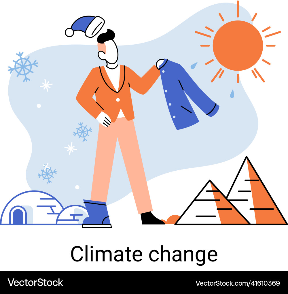 Change climate nature biodiversity mother earth Vector Image