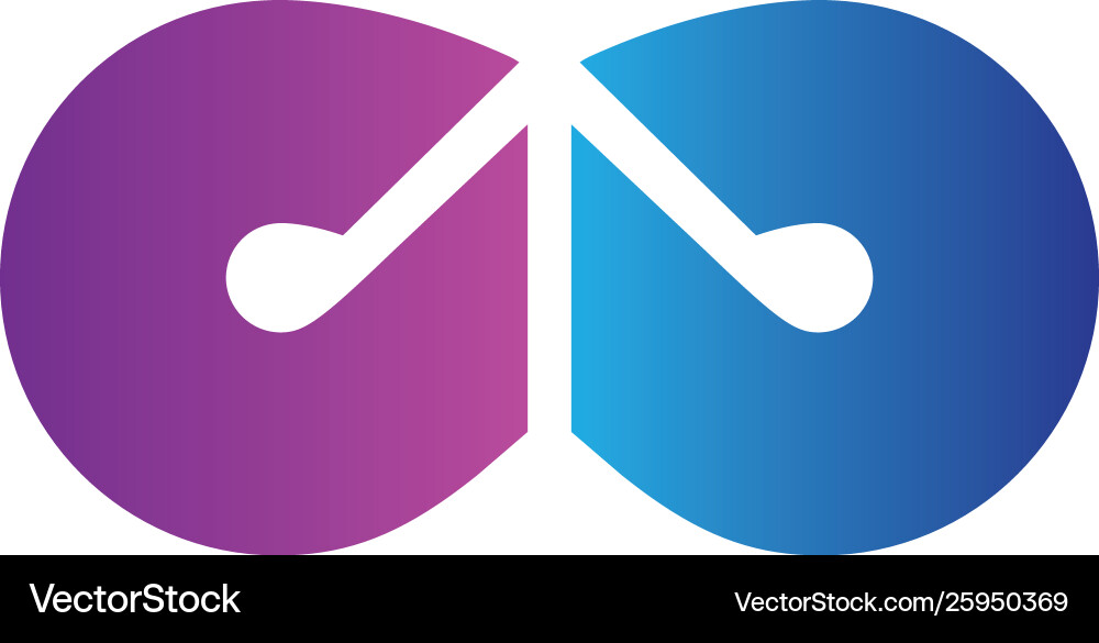 Infinity designinfinity logo icon Royalty Free Vector Image
