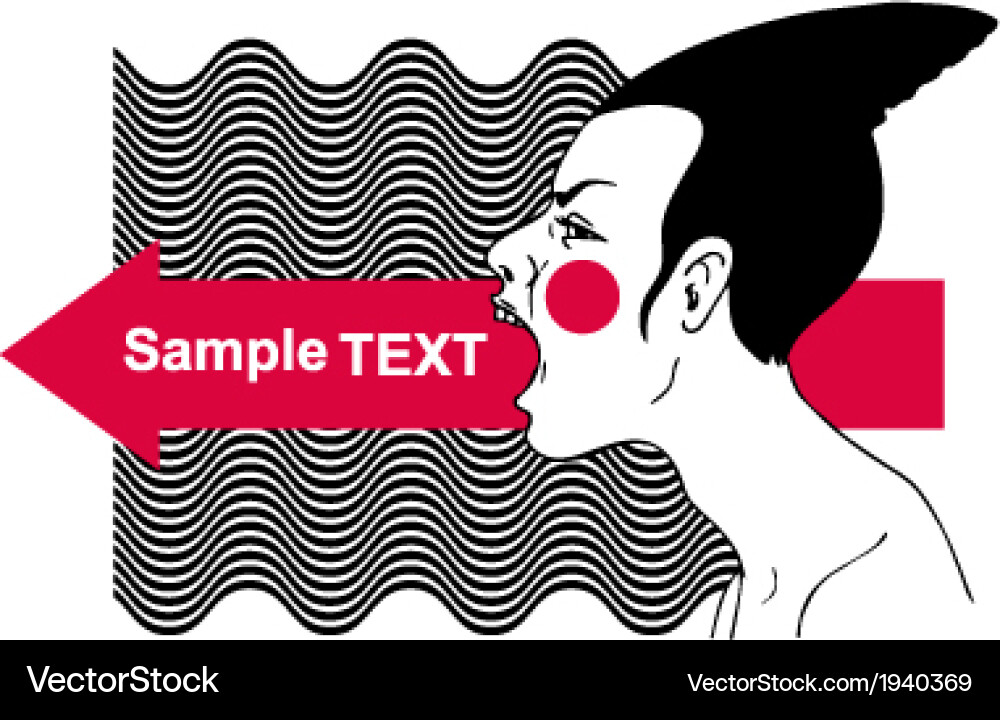 Shout out Royalty Free Vector Image - VectorStock