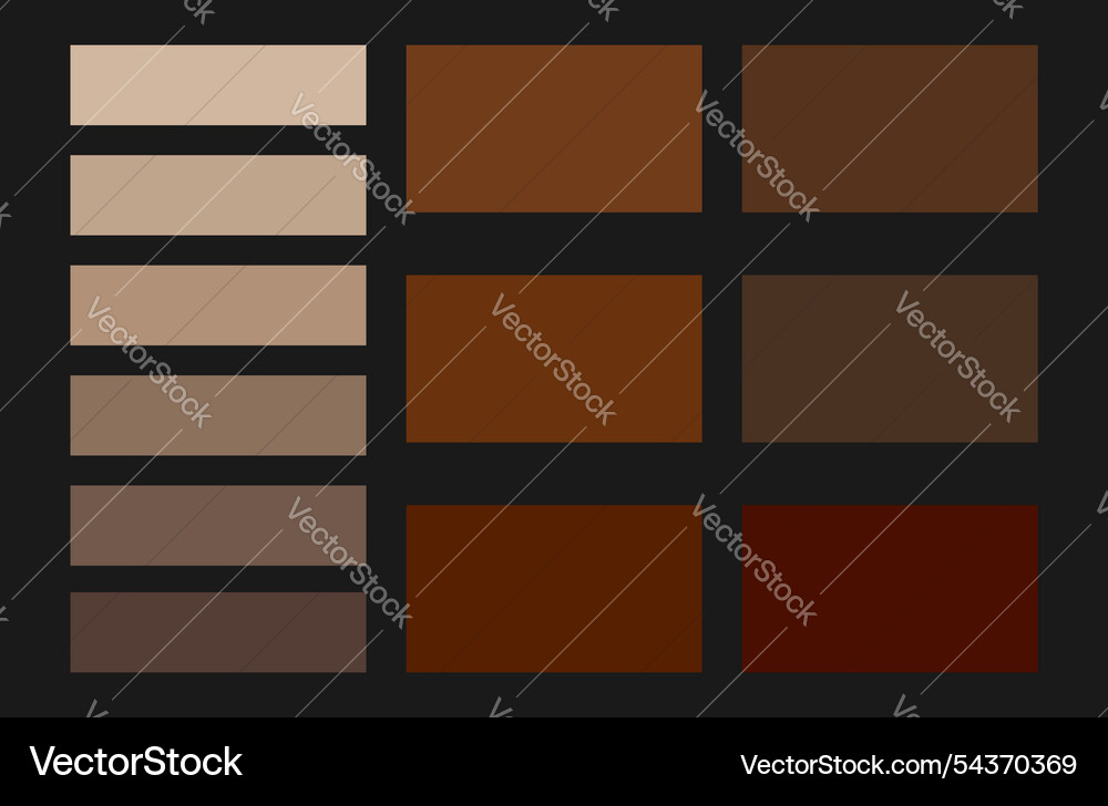Trend color palette guide template fit Royalty Free Vector