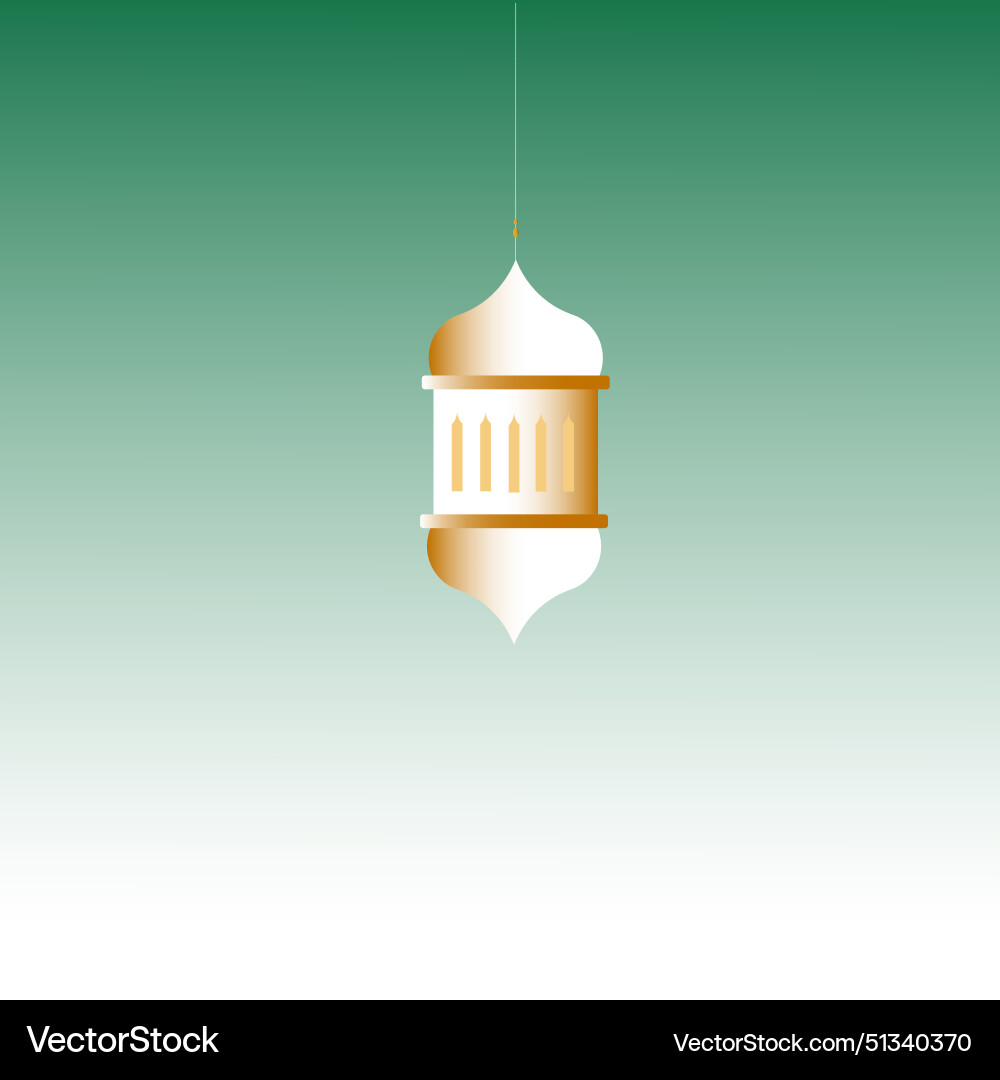 Eid lantern Royalty Free Vector Image - VectorStock