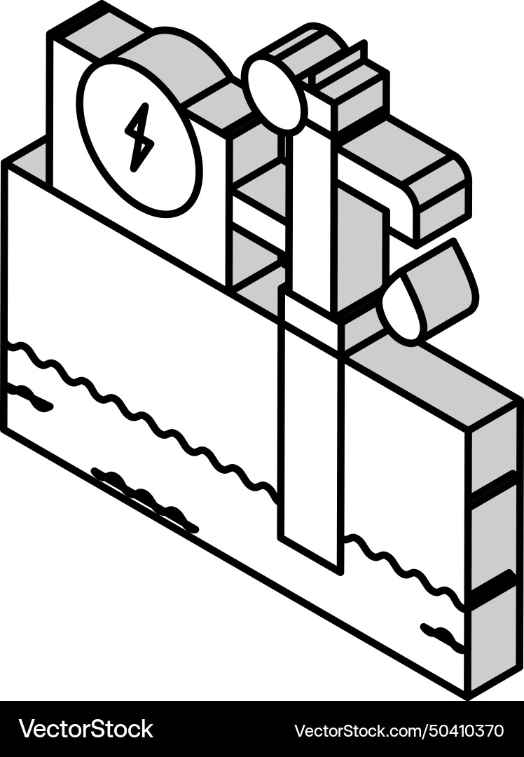 Groundwater sampling hydrogeologist isometric icon Groundwater sampling hydrogeologist isometric icon