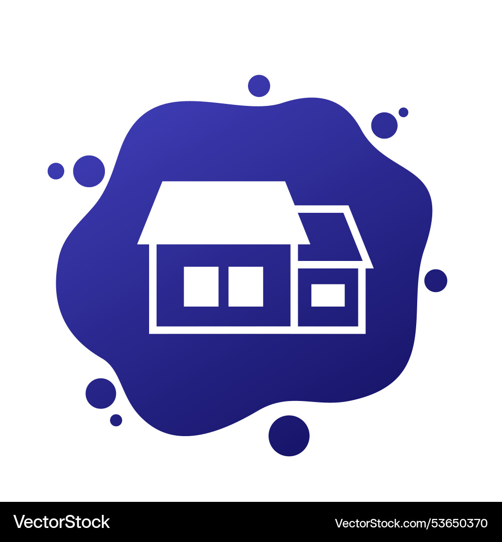 Home extension icon extend a house Royalty Free Vector Image