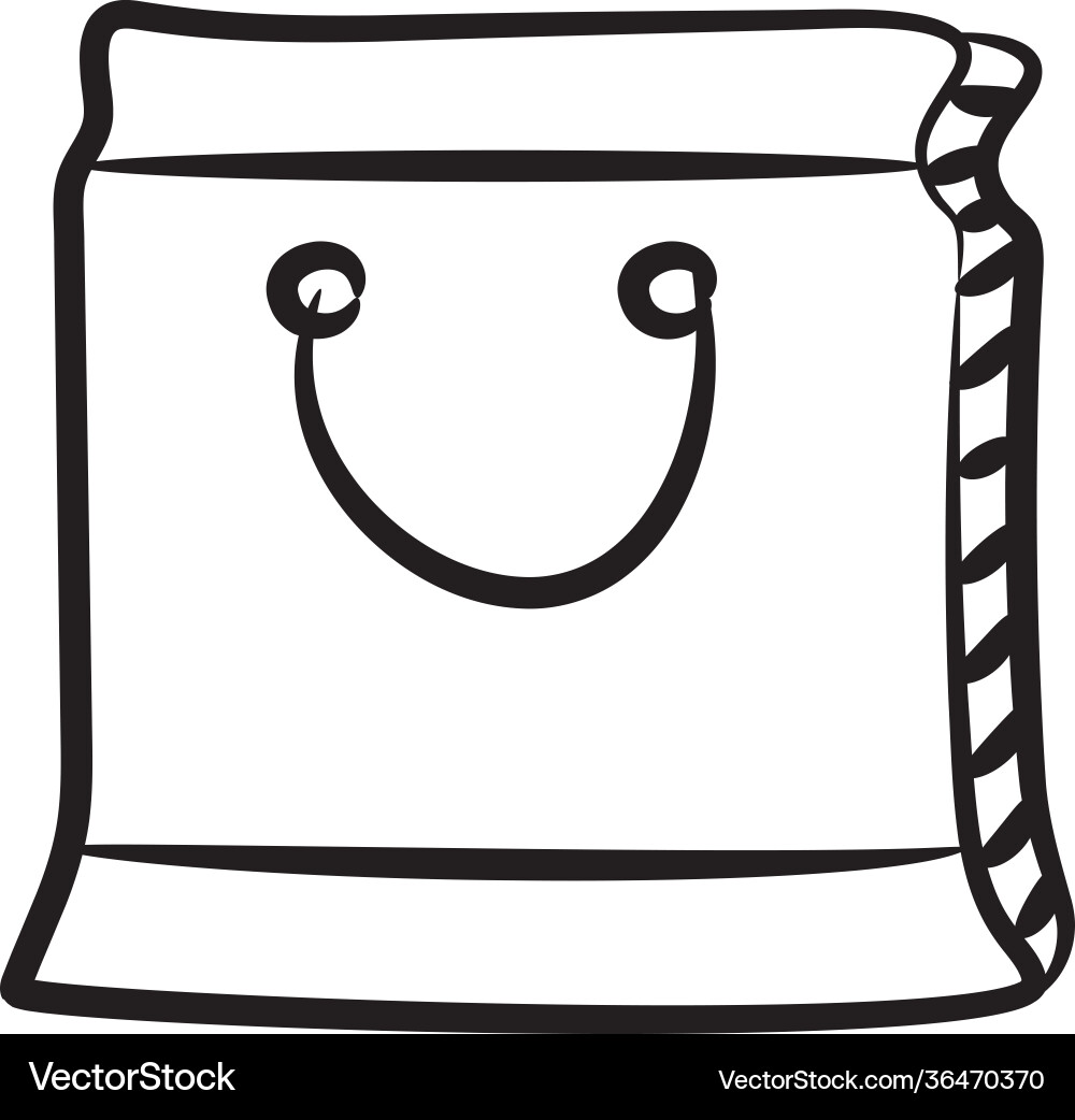 Jute bag Royalty Free Vector Image - VectorStock