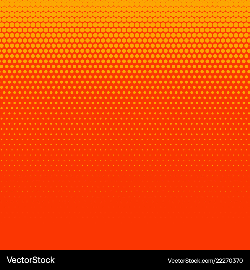 Orange Halftone Pattern Royalty Free Vector Image