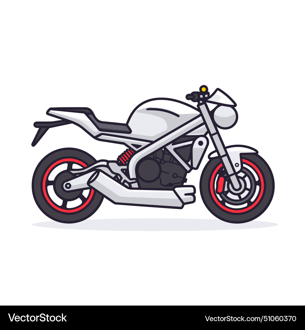 Simple motorcycle icon design template Royalty Free Vector