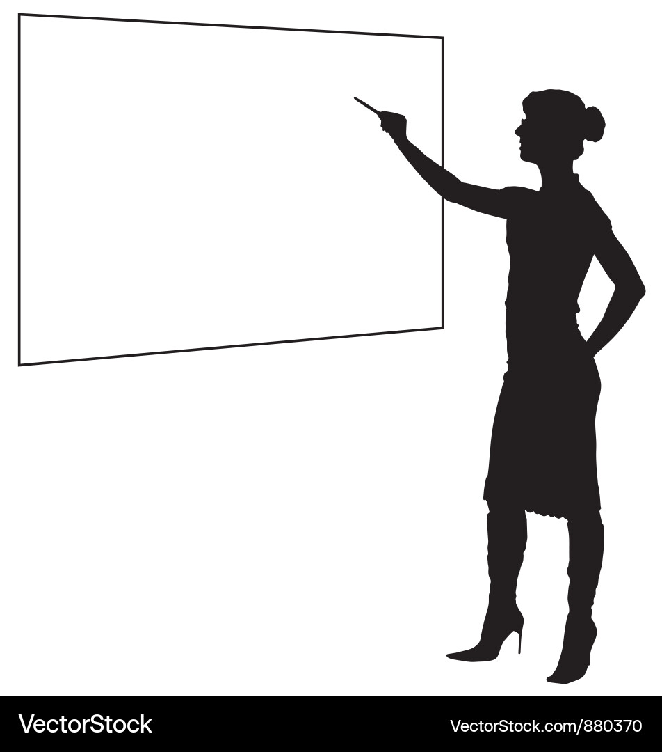Woman Silhouette Pointing Vector Images (over 1,500)