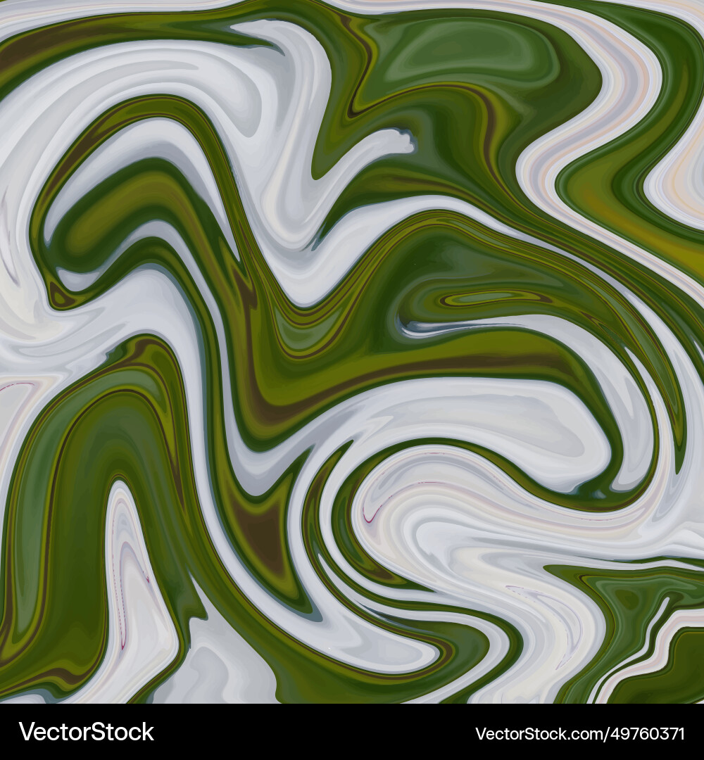 Abstract light green geometric background liquid Vector Image