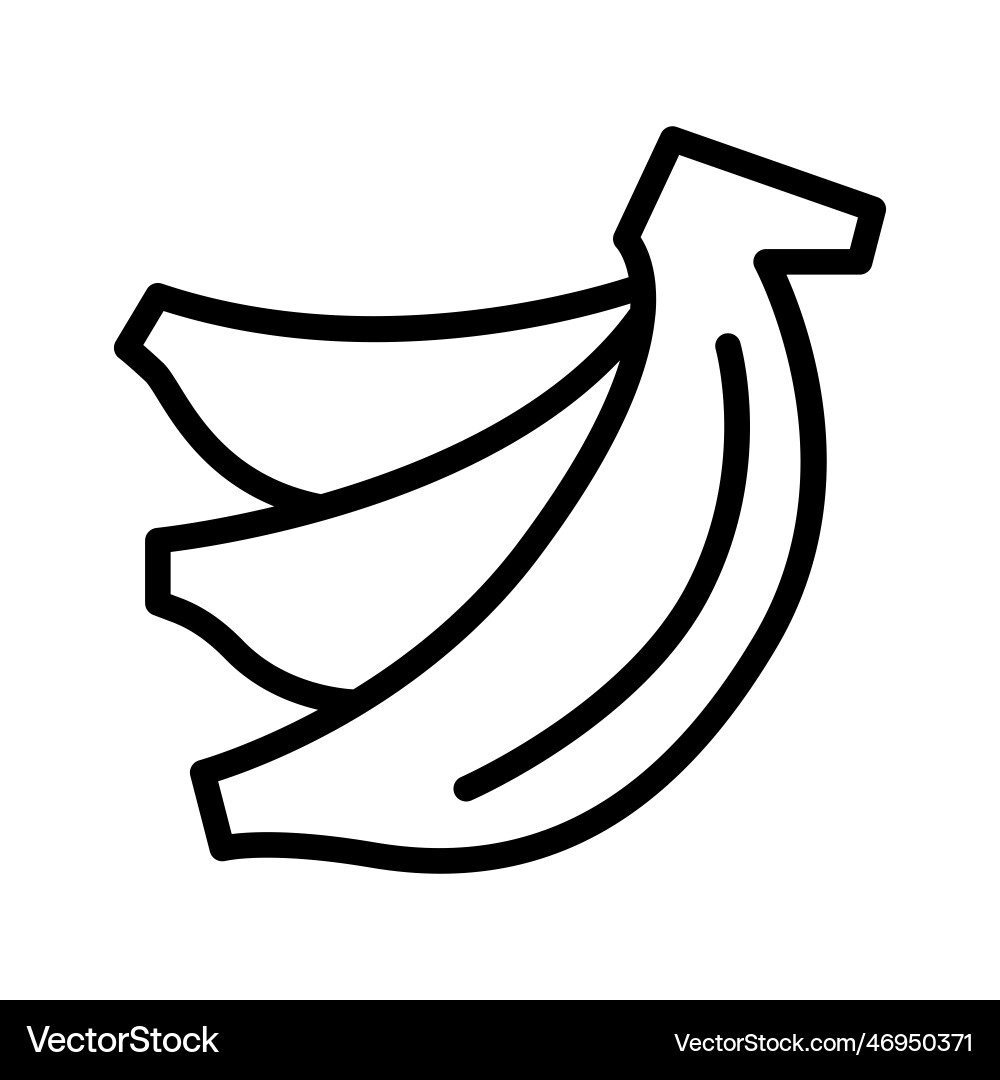 Banana icon Royalty Free Vector Image - VectorStock
