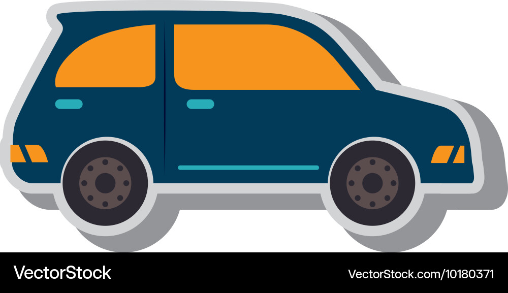 Car vehicle transport icon Royalty Free Vector Image