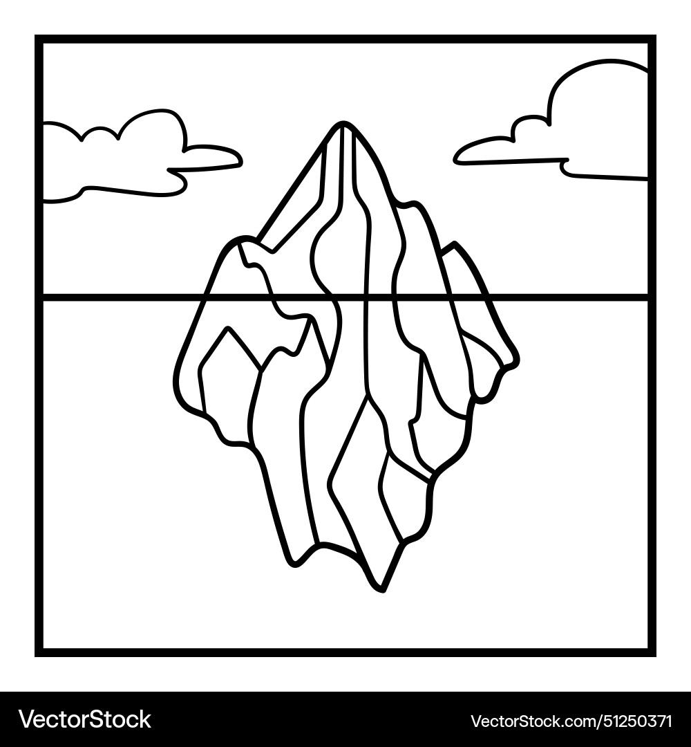 Iceberg Coloring Melting Pages Ice Sustainable Development Arctic Color ...
