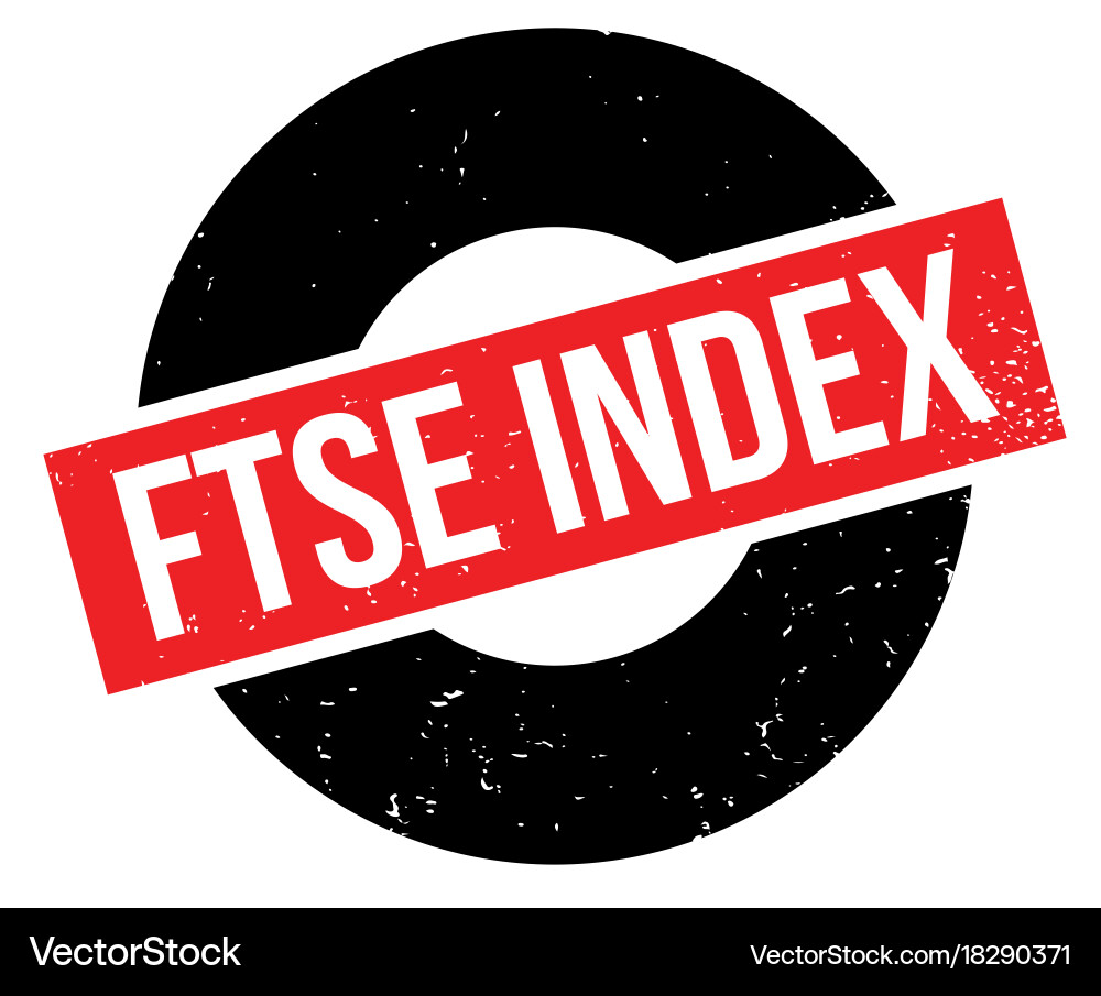 Ftse index rubber stamp Royalty Free Vector Image
