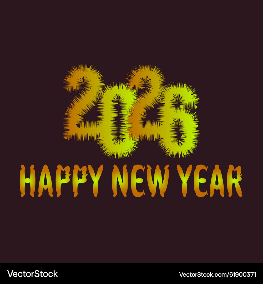 Golden New Year 2026 Celebration – Royalty-Free Vector | VectorStock